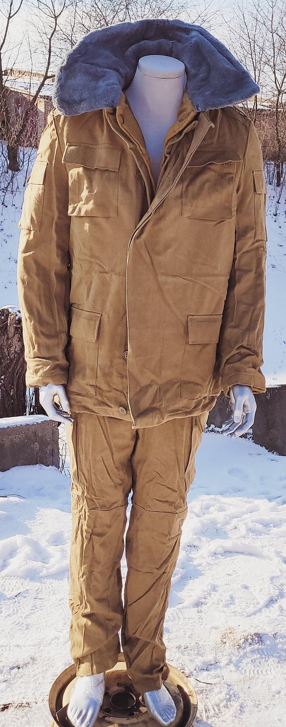 Military winter uniform Afghan jacket with pocket for… - Gem