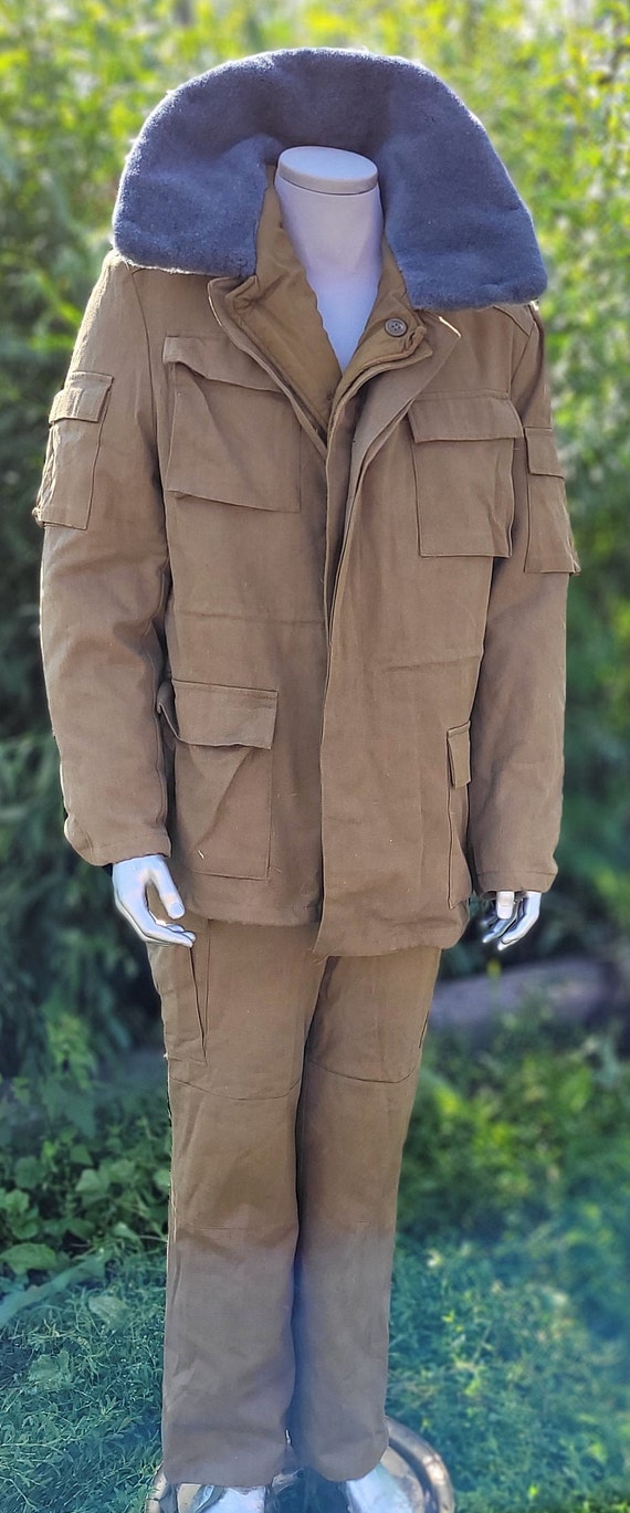 Military winter combat uniform Afghan jacket with poc… - Gem