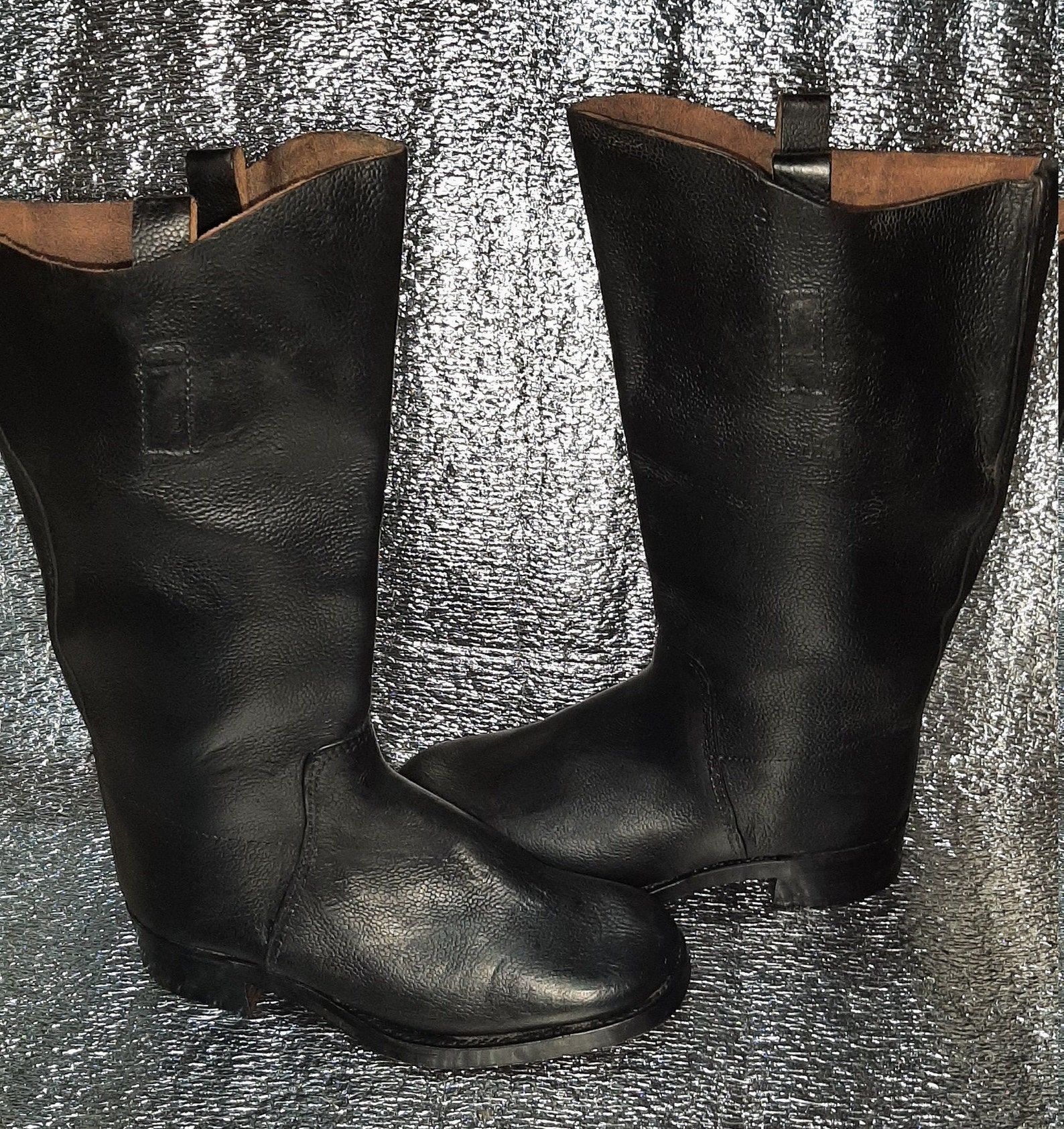 Vintage Leather Riding Boots 1940s - Etsy