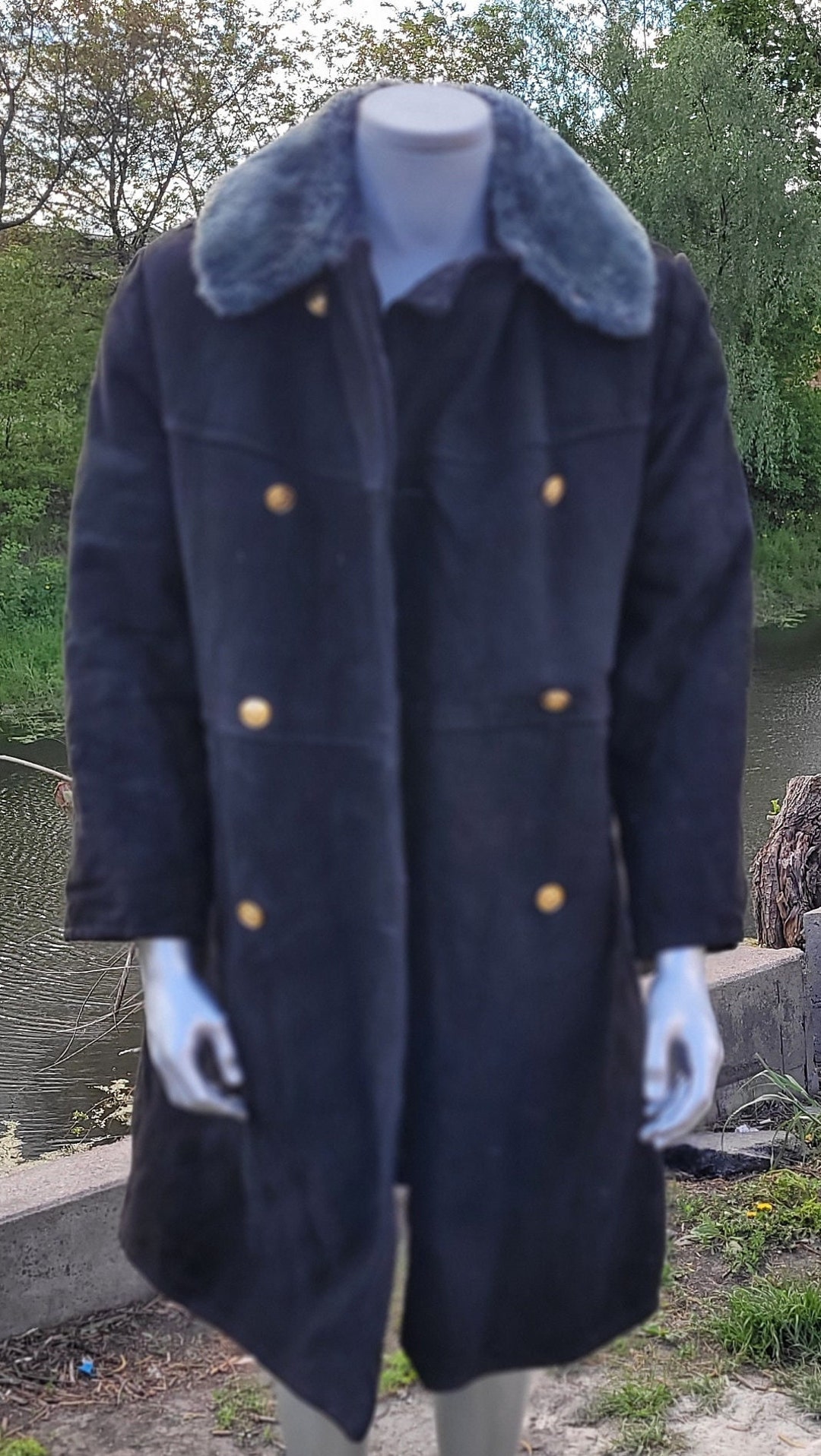 Vintage Fur Coat Soviet Police USSR 1990 - Etsy