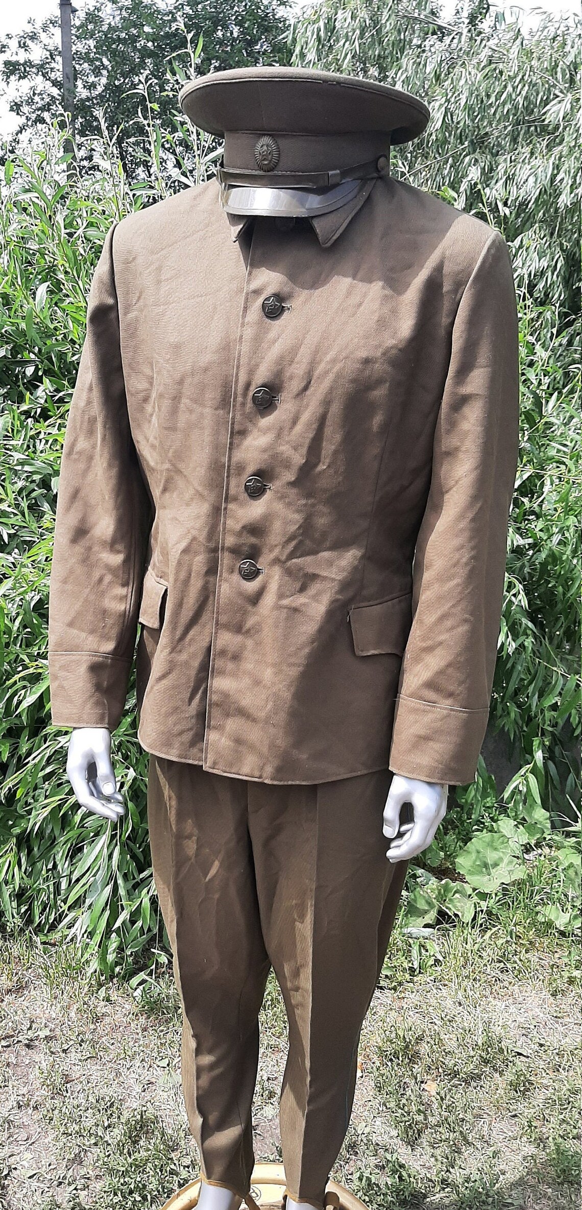 Soviet Military Field Uniform With Cap Officers USSR Breeches - Etsy
