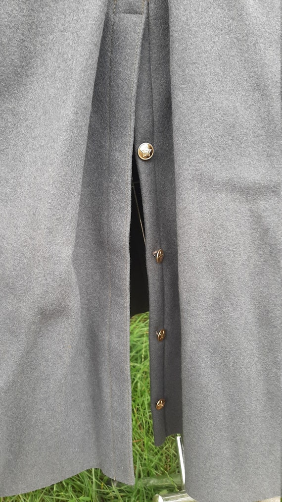 Soviet USSR Military Army Officer Gray Wool Overcoat … - Gem
