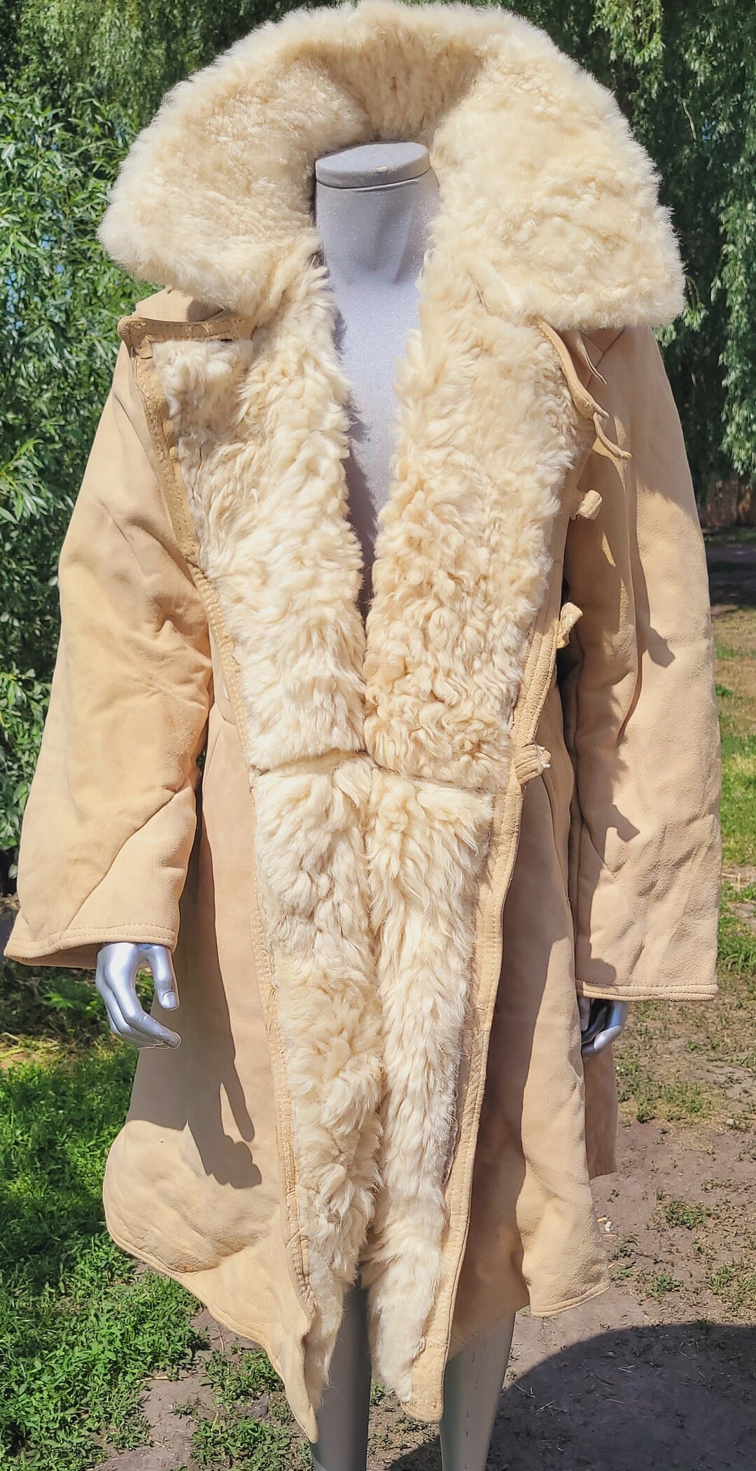 Vintage Rare Military Fur Coat BEKESH Large Size Highest Command Staff ...