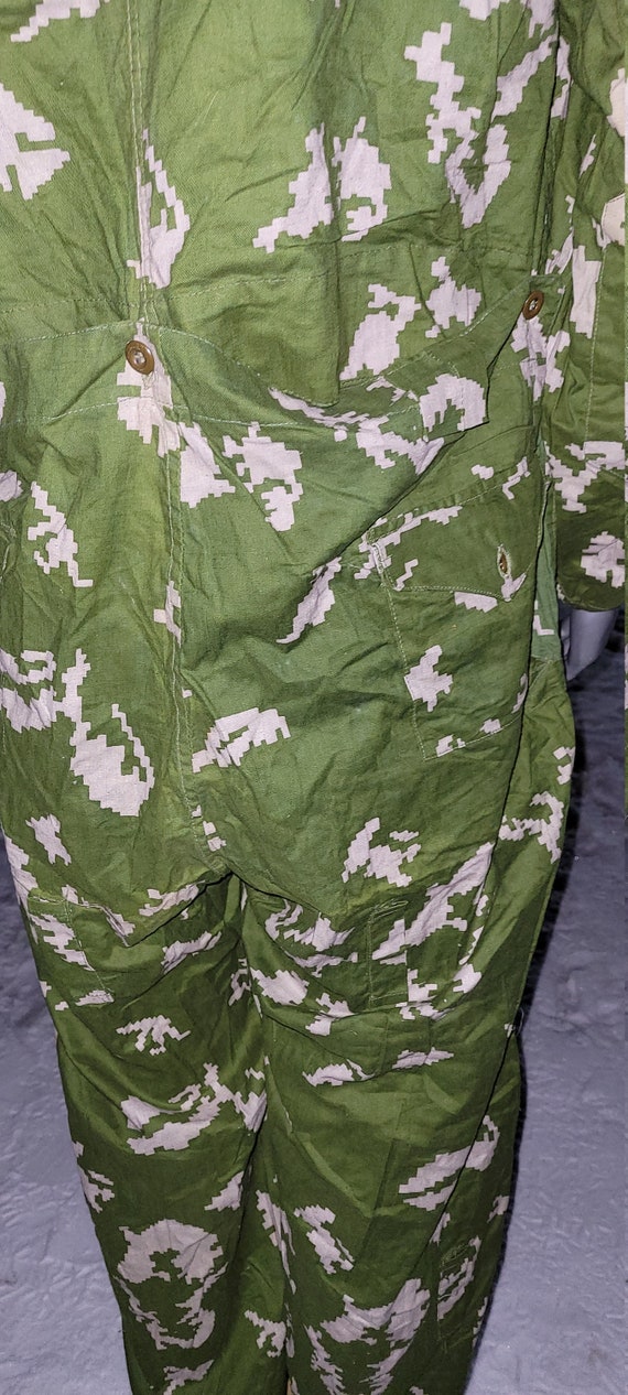 Vintage Soviet military uniform BEREZKA camouflage bo… - Gem