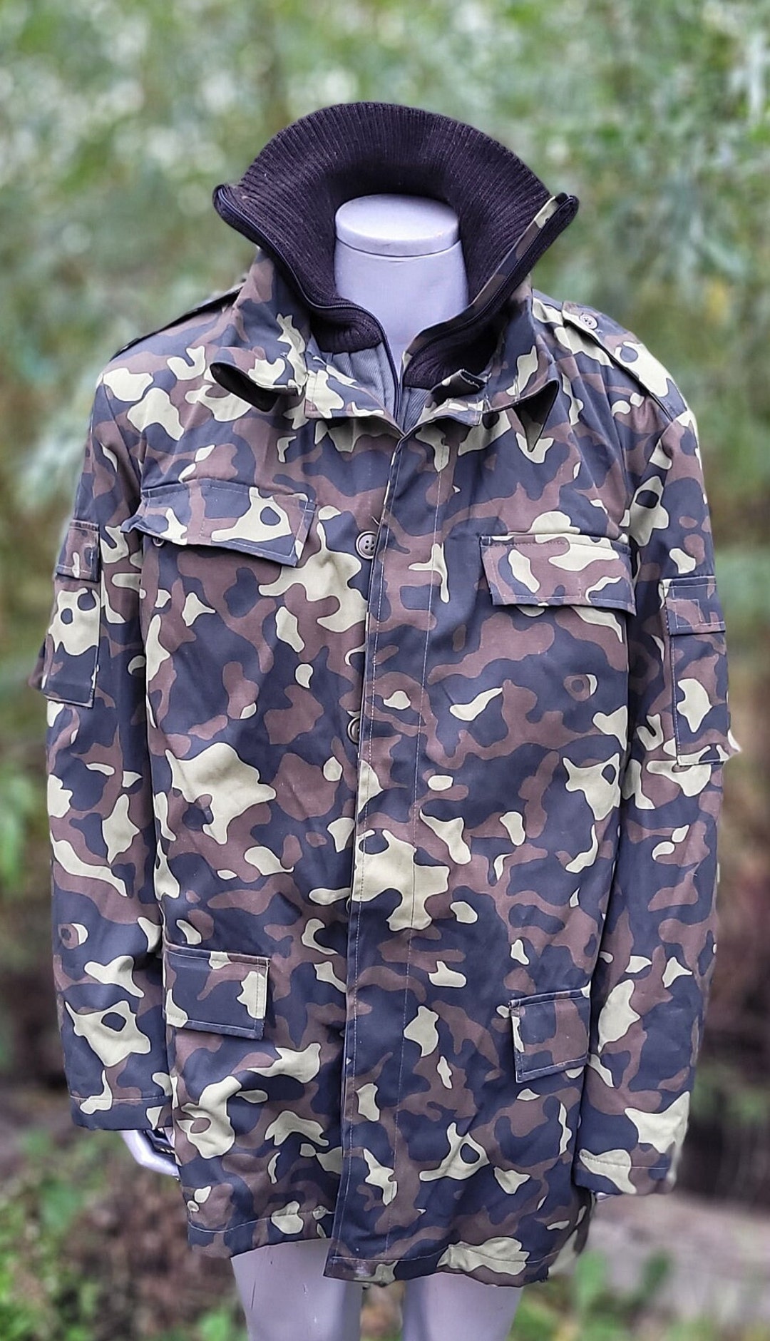 Winter Military Camouflage Jacket With Pocket for Pistol - Etsy