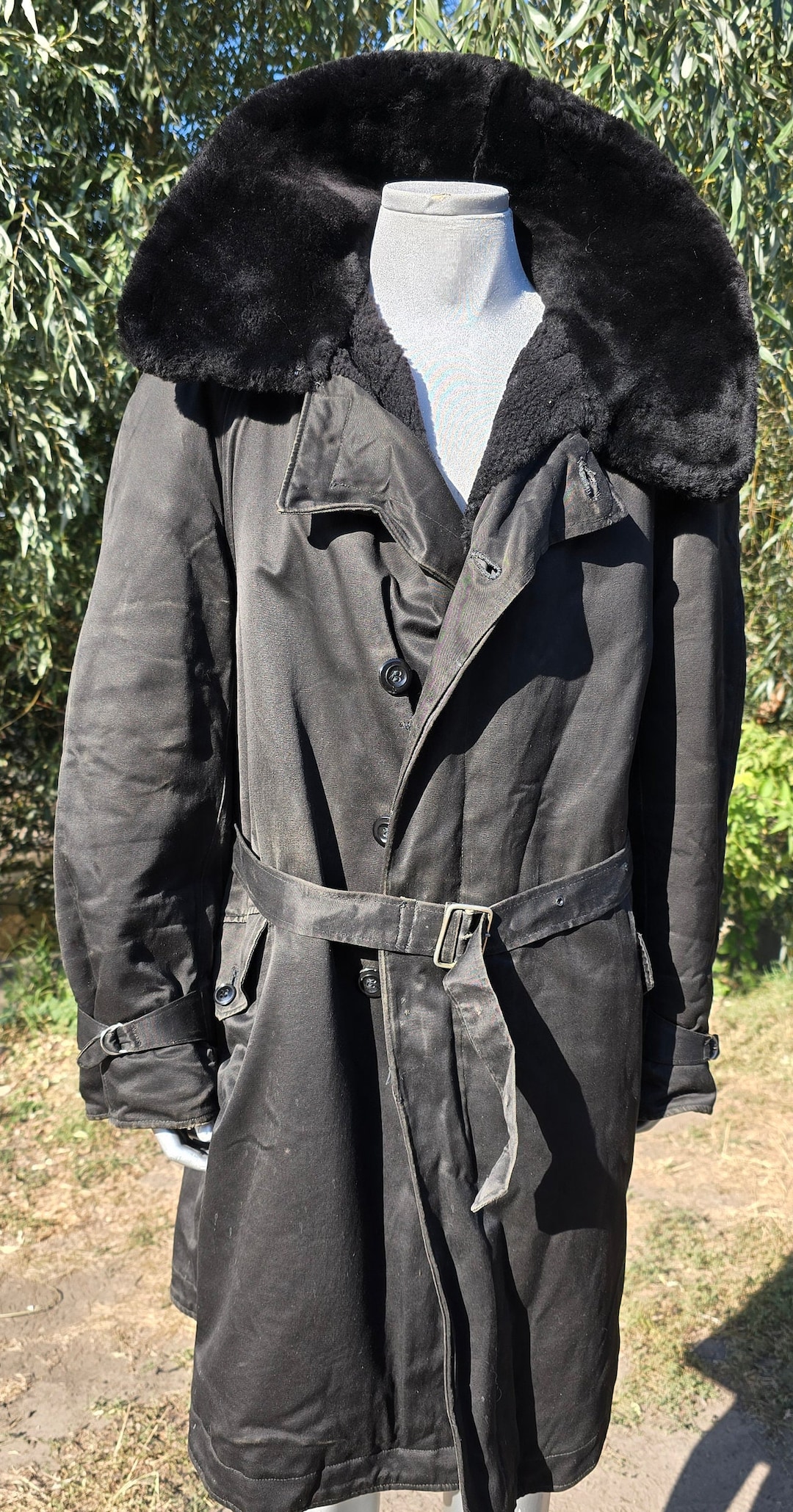 Vintage USSR Army Military Fur Coat - Etsy