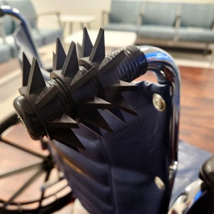 Wheelchair Handle Grip Spikes for Personal Safety, Bolt on & Removable ...