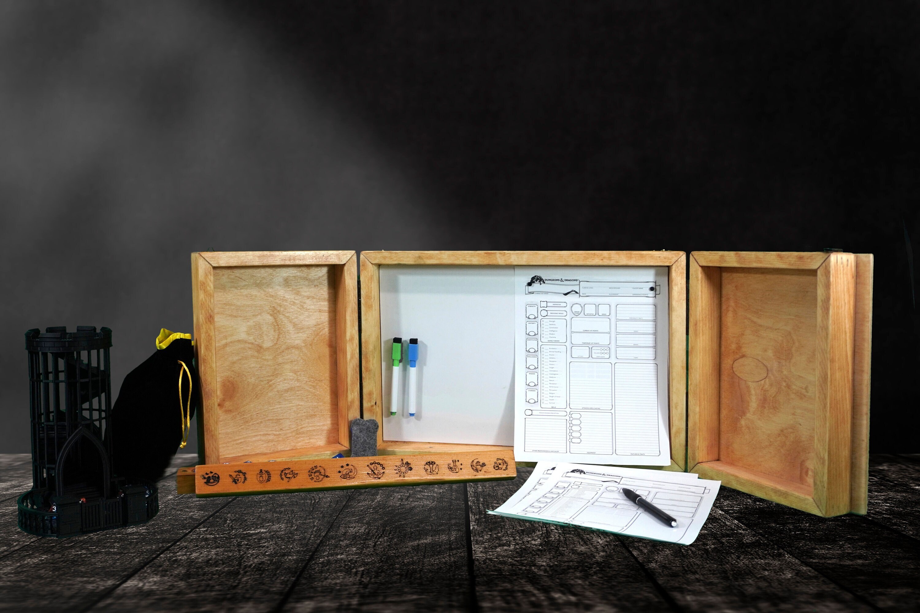 Dungeon Master Screen Wooden RPG Screen Gift Dnd Gift - Etsy