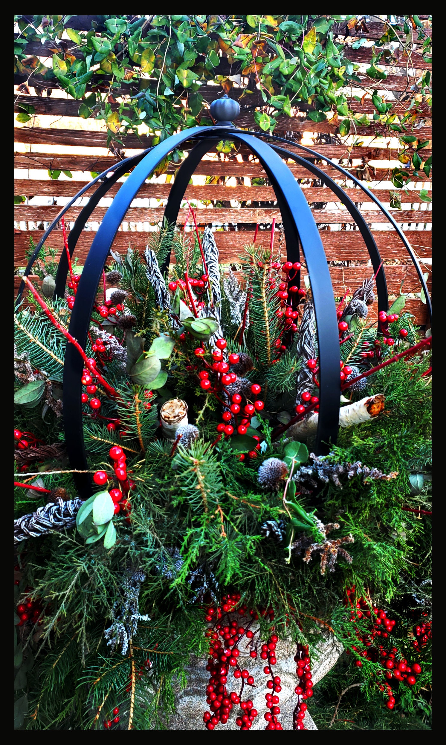 Set of Two Large Elysian Garden® Obelisk Orb: Containing 4 Hoops per ...