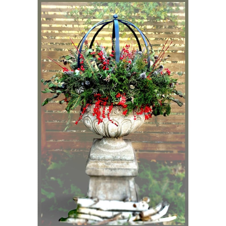 Set of Two Large - Elysian® Garden Obelisk Orbs: Powder-coated Black - Etsy