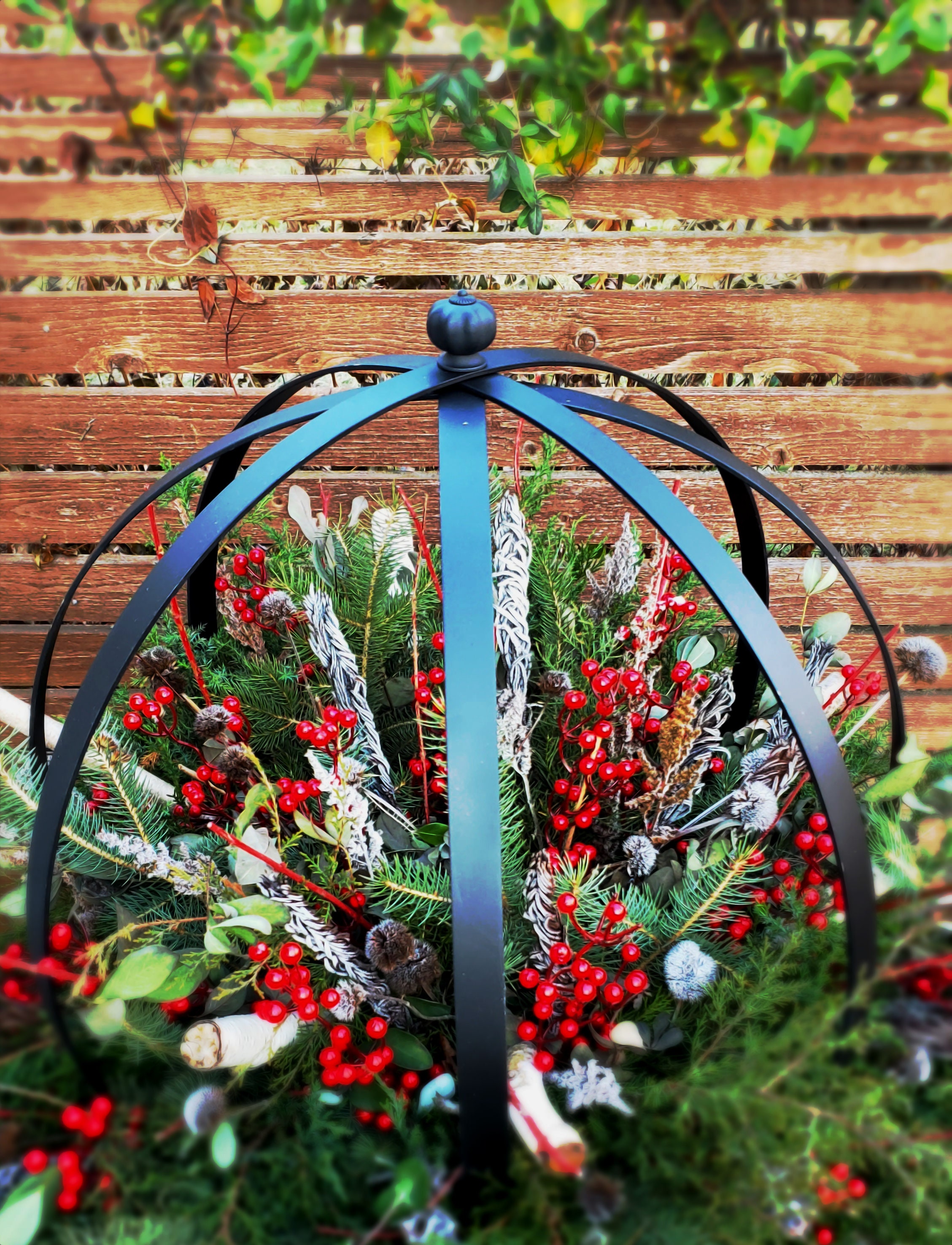 Set of Two Large Elysian Garden® Obelisk Orb: Containing 4 Hoops per ...