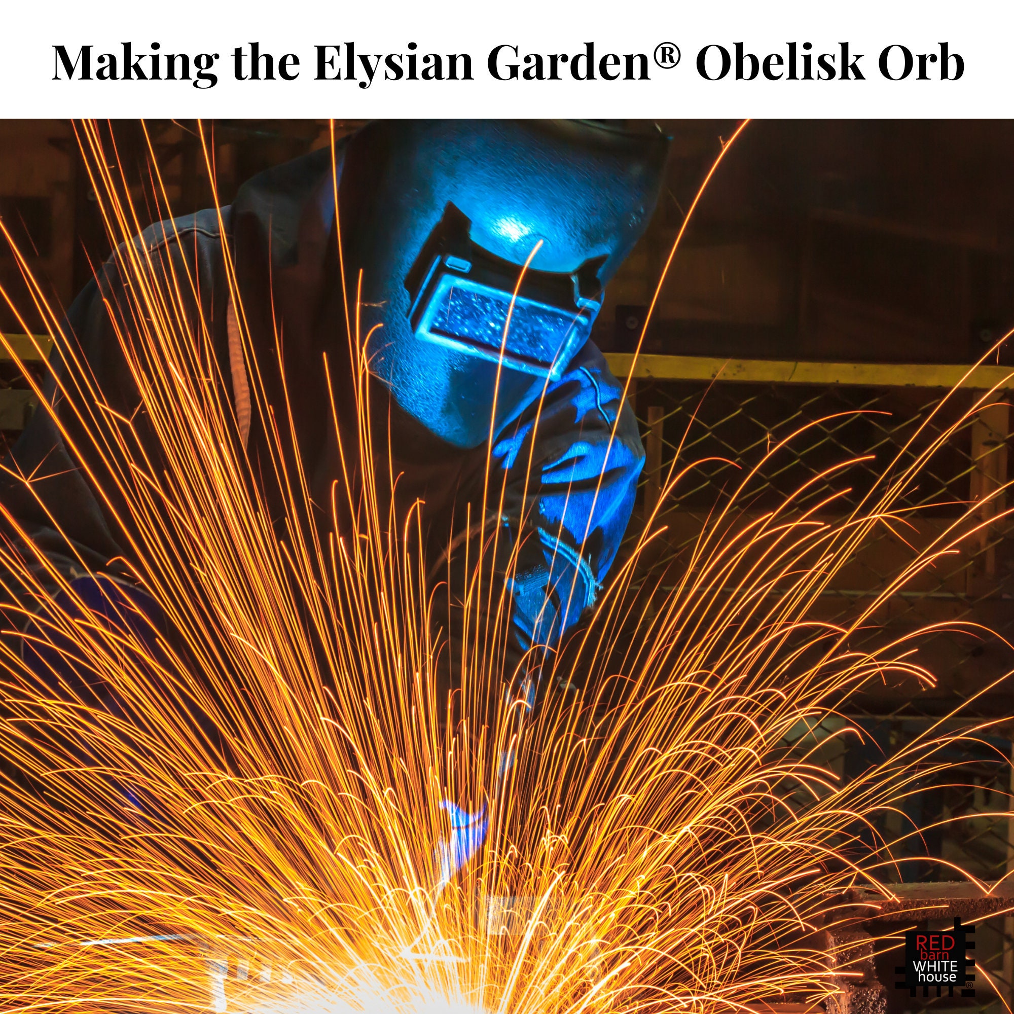 One Large Elysian Garden® Obelisk Orb: Containing 3 Hoops, Powder ...