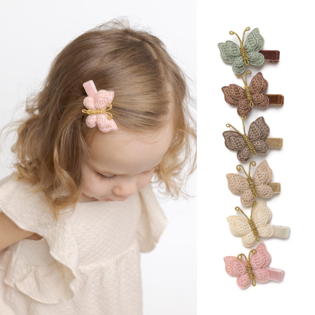 Butterfly Hair Clip SET, Toddlers Hair Clips, Baby Girl Hair Clips ...