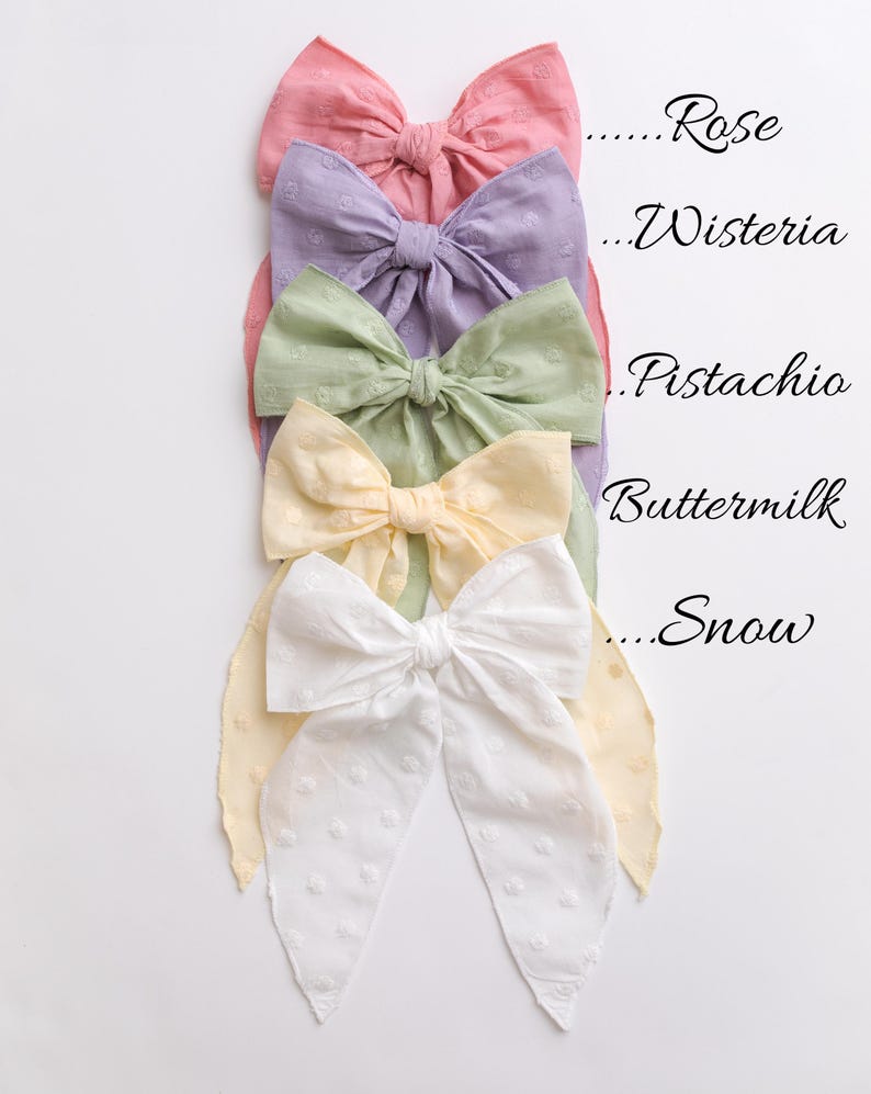Baby Girl Hair Bows, Long Tail Hair Bows, Girls Fable Bows, Coquette ...