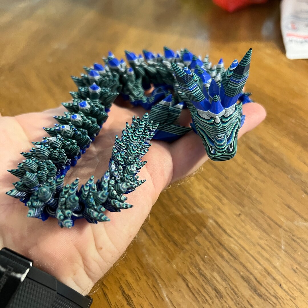 Crystal Dragon - Mystery Dragon - - Flexible Sensory Toy - Fidget ...