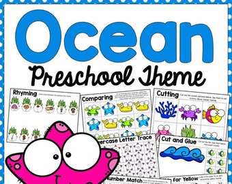 Ocean Theme Learning, Ocean Preschool Theme, Ocean Math Lesson, Ocean ...