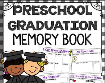 Preschool Graduation Memory Book, Preschool Graduation, Memory Book ...