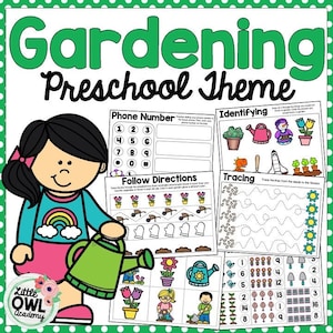 Gardening Preschool Theme - Etsy