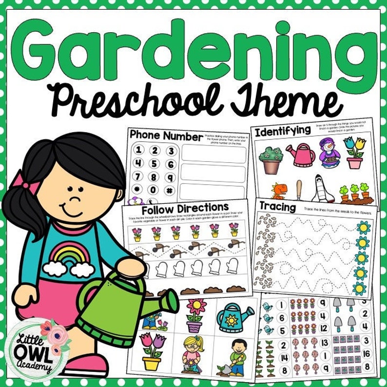 Gardening Preschool Theme - Etsy