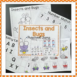 Insects and Bugs Preschool Theme - Etsy