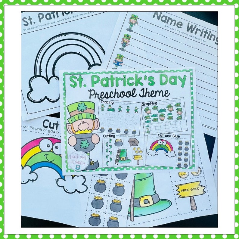 St. Patrick's Day Preschool Theme - Etsy