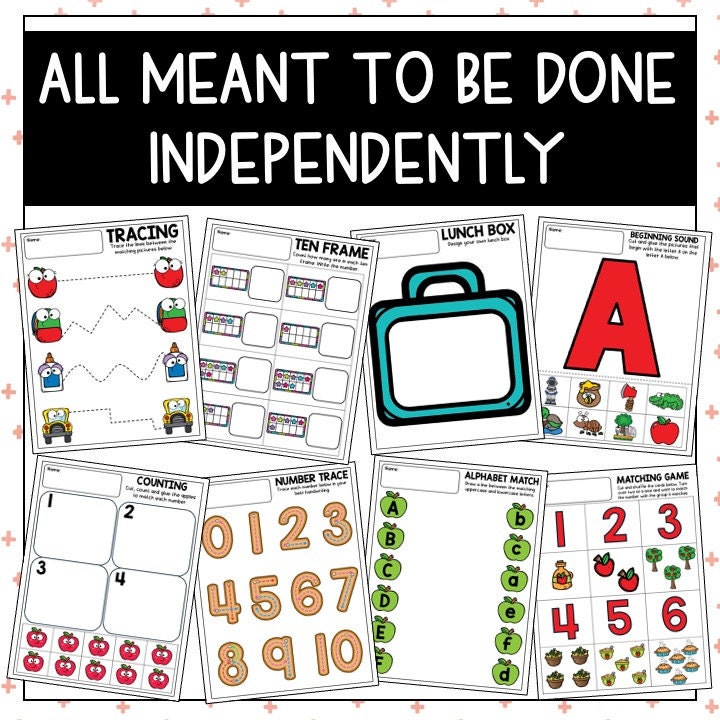 Kindergarten Morning Work September - Etsy