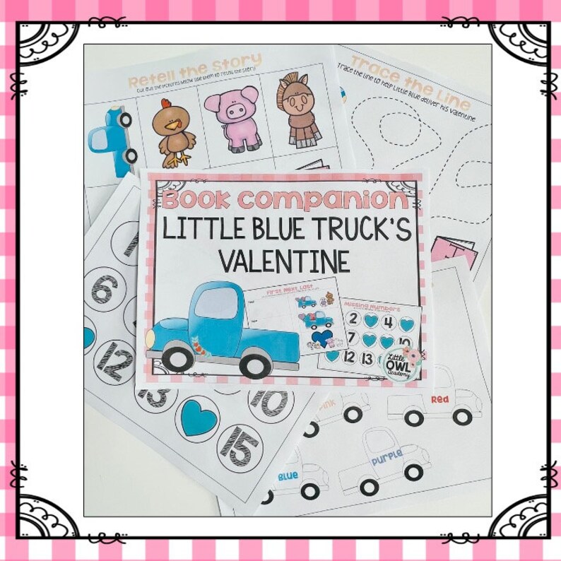 Little Blue Truck's Valentine Book Companion- Valentine's Day Preschool ...