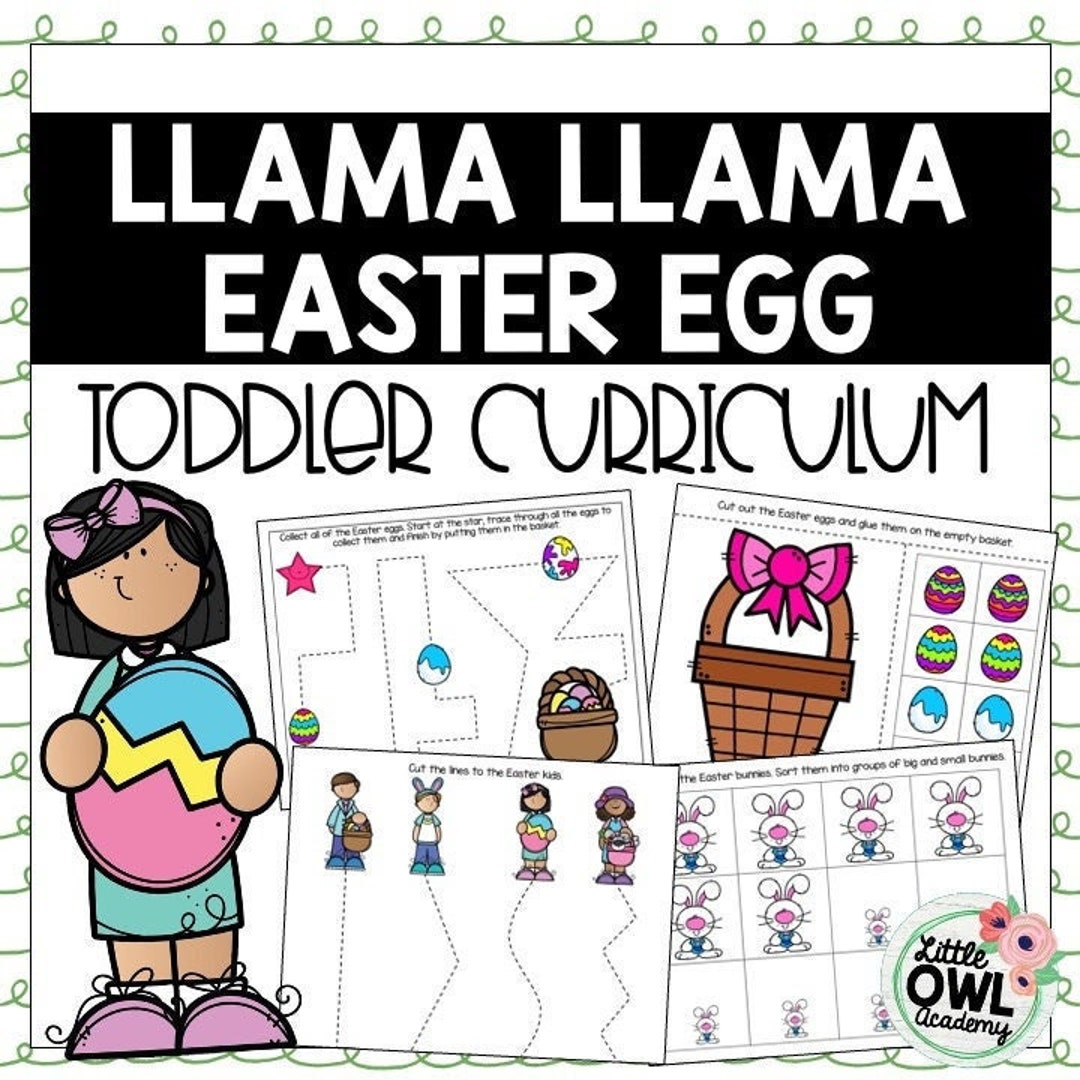 Llama Llama Easter Egg Toddler Book Companion - Etsy