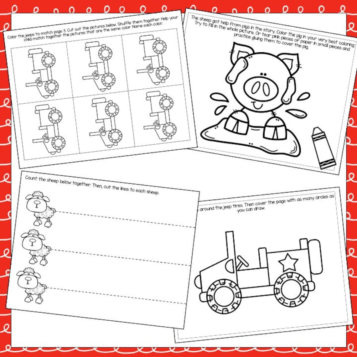 Sheep in a Jeep Toddler Book Companion - Toddler Curriculum - Tot ...