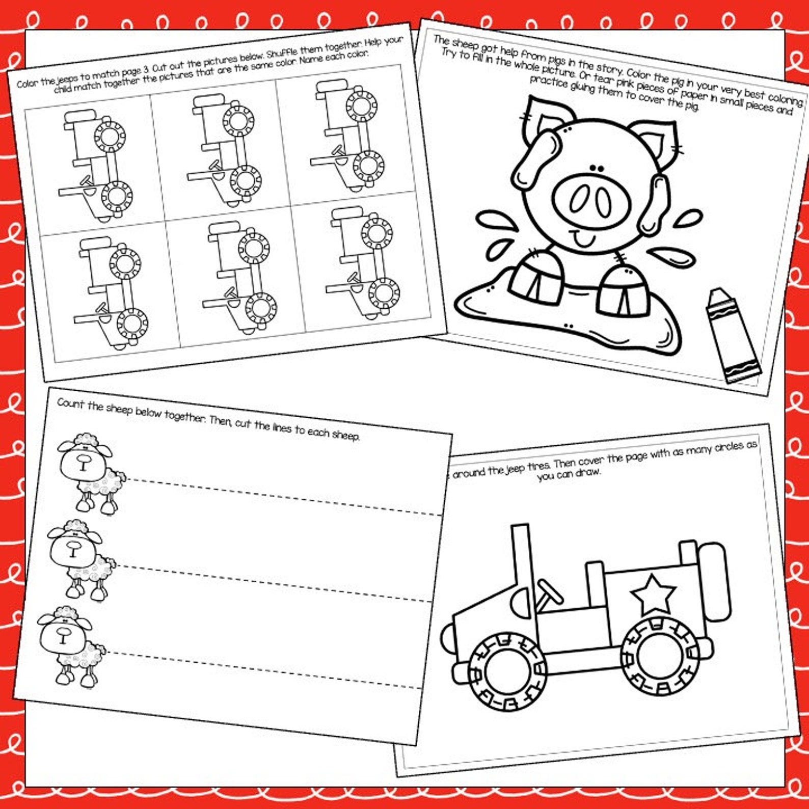 Sheep in a Jeep Toddler Book Companion - Toddler Curriculum - Tot ...