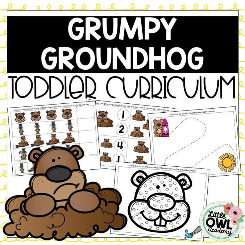 Grumpy Groundhog Toddler Curriculum - Etsy