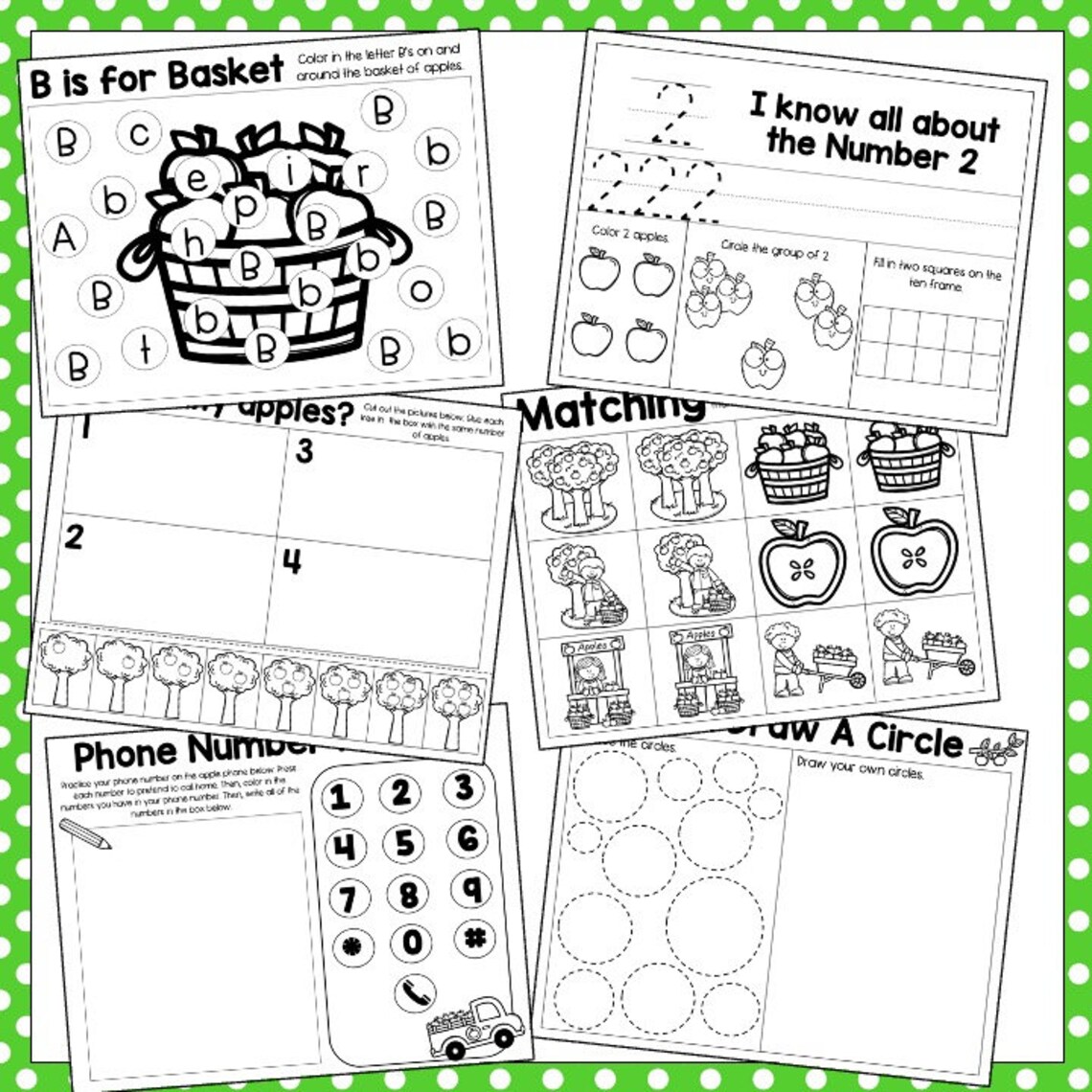 Apple Preschool Theme - Preschool Theme - Apple Preschool - Fall ...