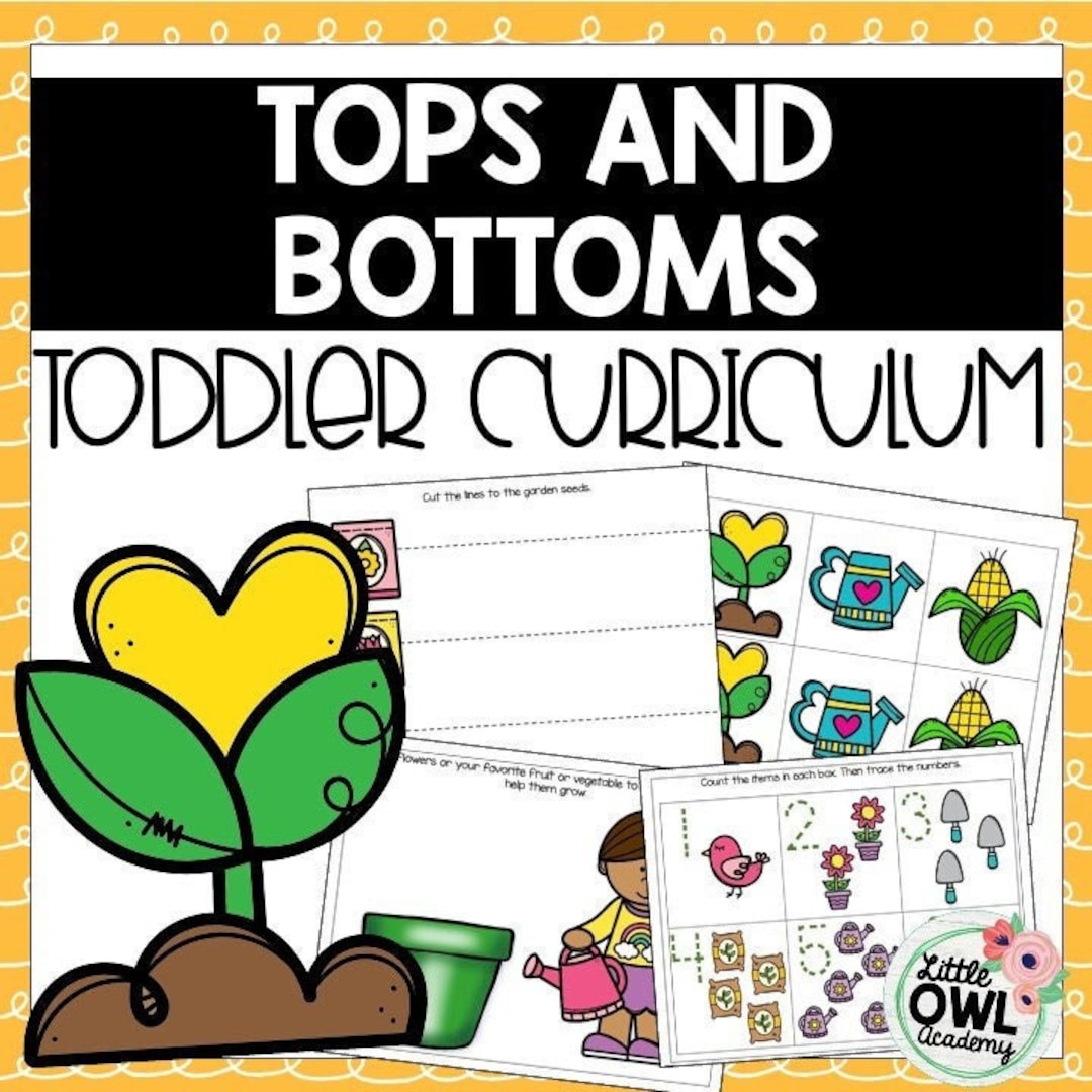Tops and Bottoms Toddler Book Companion - Toddler Curriculum - Tot ...