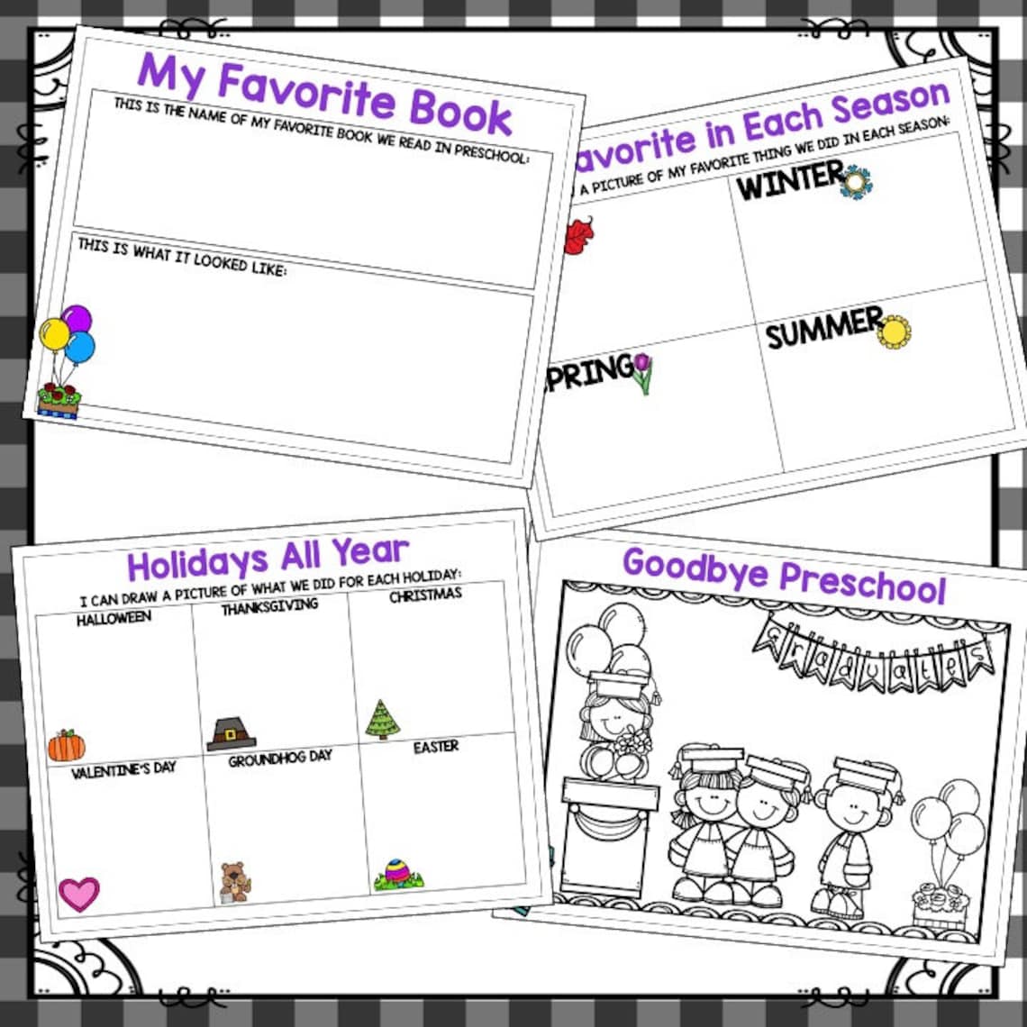 Preschool Graduation Memory Book - Etsy