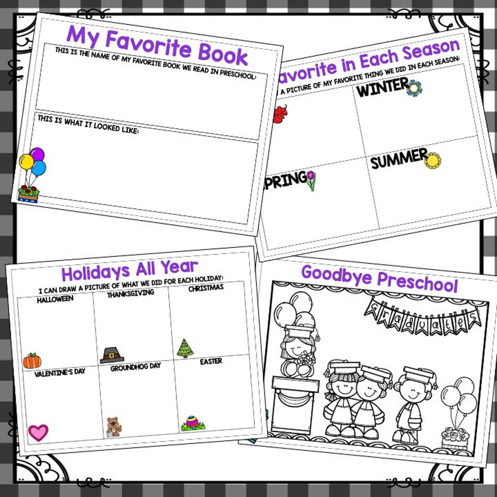 Preschool Graduation Memory Book - Etsy