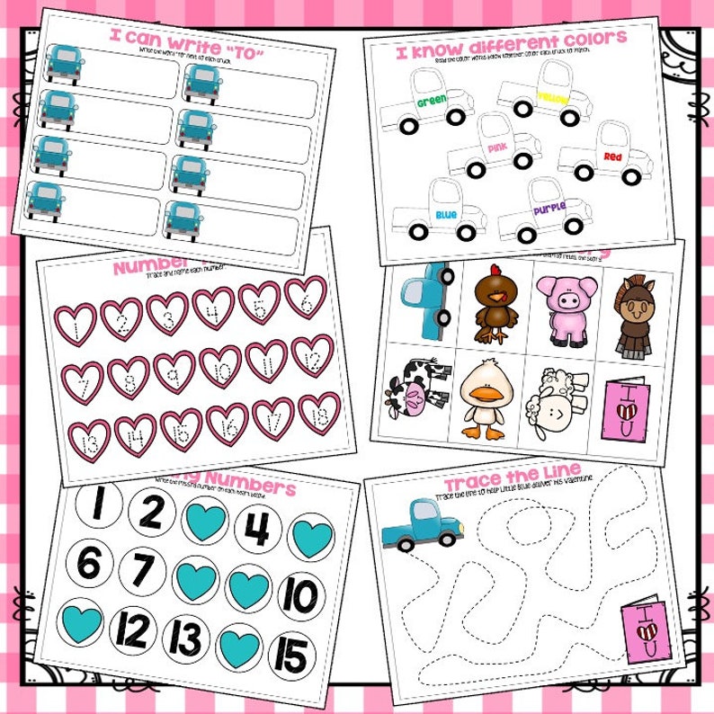 Little Blue Truck's Valentine Book Companion- Valentine's Day Preschool ...
