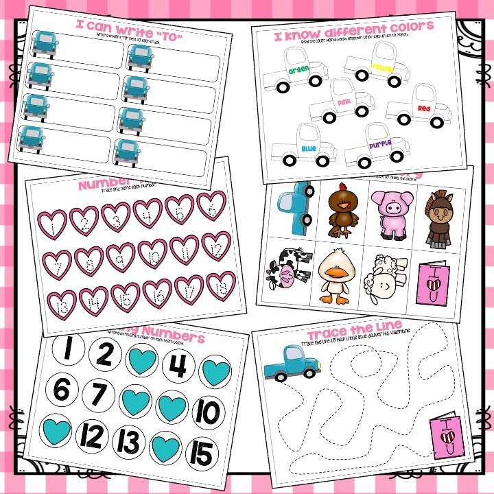 Little Blue Truck's Valentine Book Companion- Valentine's Day Preschool ...