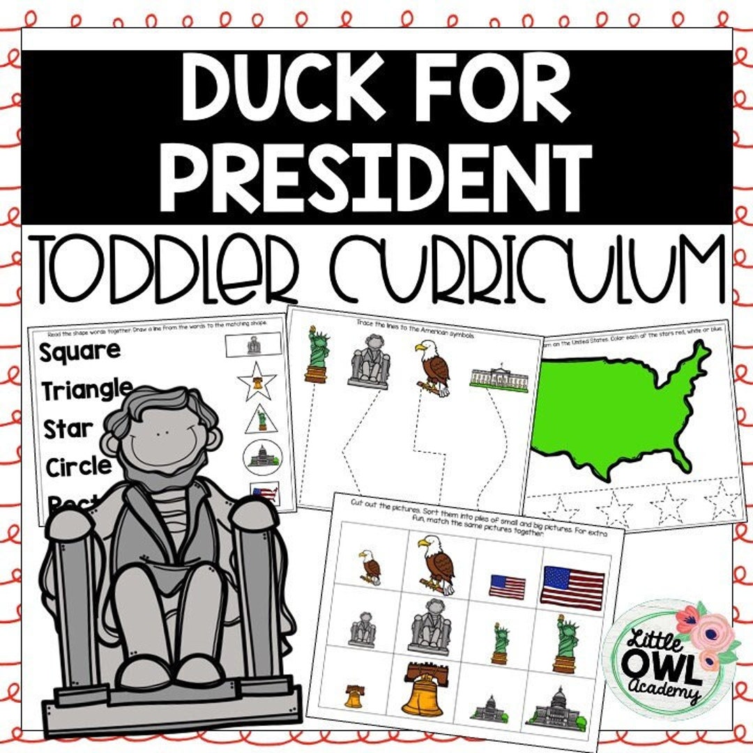 Duck for President Toddler Curriculum - Etsy
