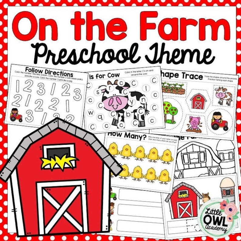 On the Farm Preschool Theme - Preschool Theme - Farm Preschool Theme ...