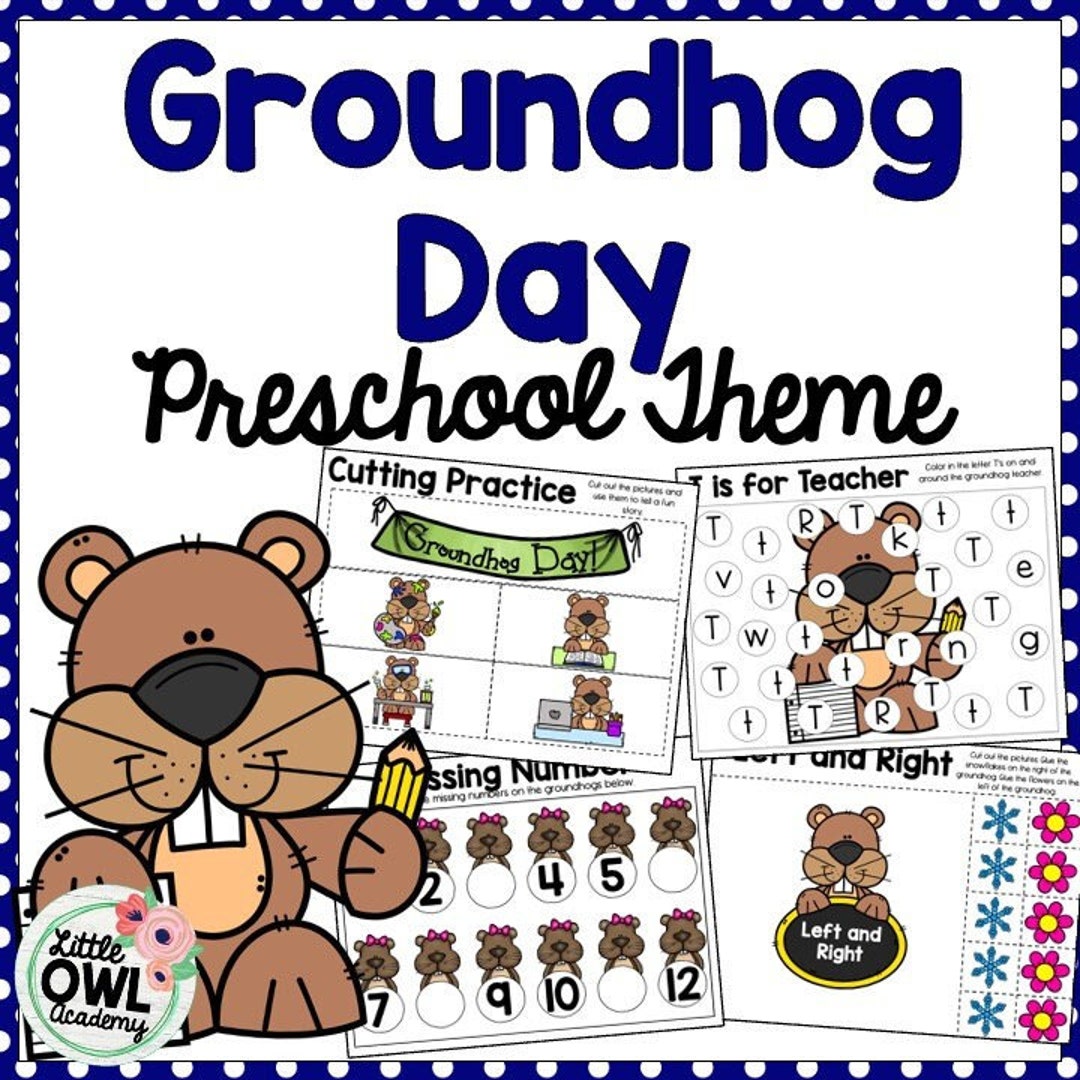 Groundhog Day Preschool Theme - Etsy