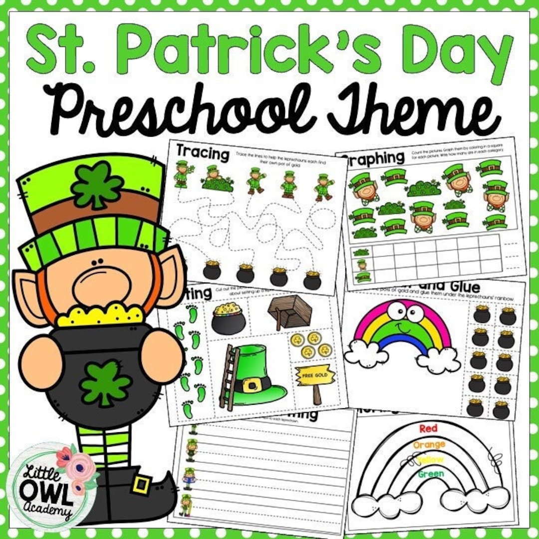 St. Patrick's Day Preschool Theme - Etsy