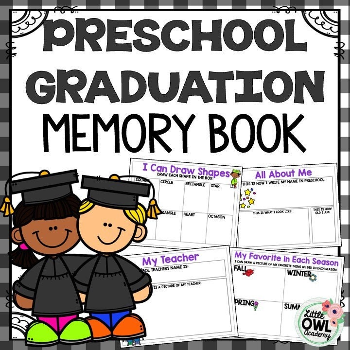 Preschool Graduation Memory Book - Etsy