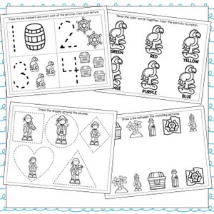 Pirates Go to School Toddler Book Companion - Tot School - Pirates Go ...