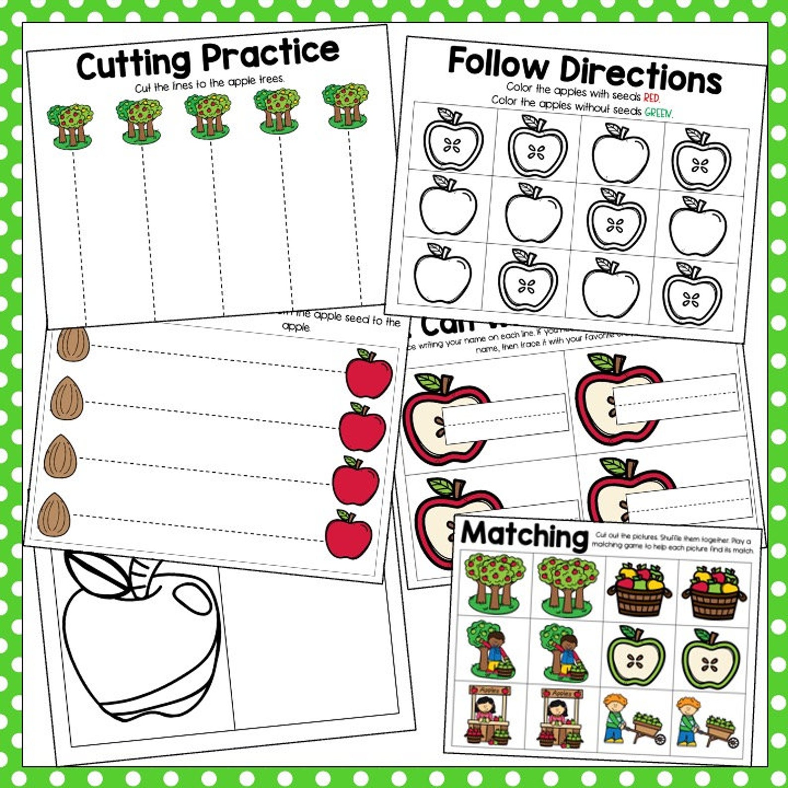 Apple Preschool Theme - Preschool Theme - Apple Preschool - Fall ...