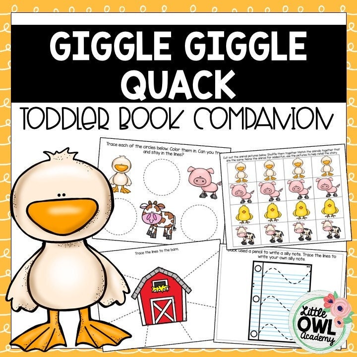 Giggle Giggle Quack Toddler Book Companion - Etsy