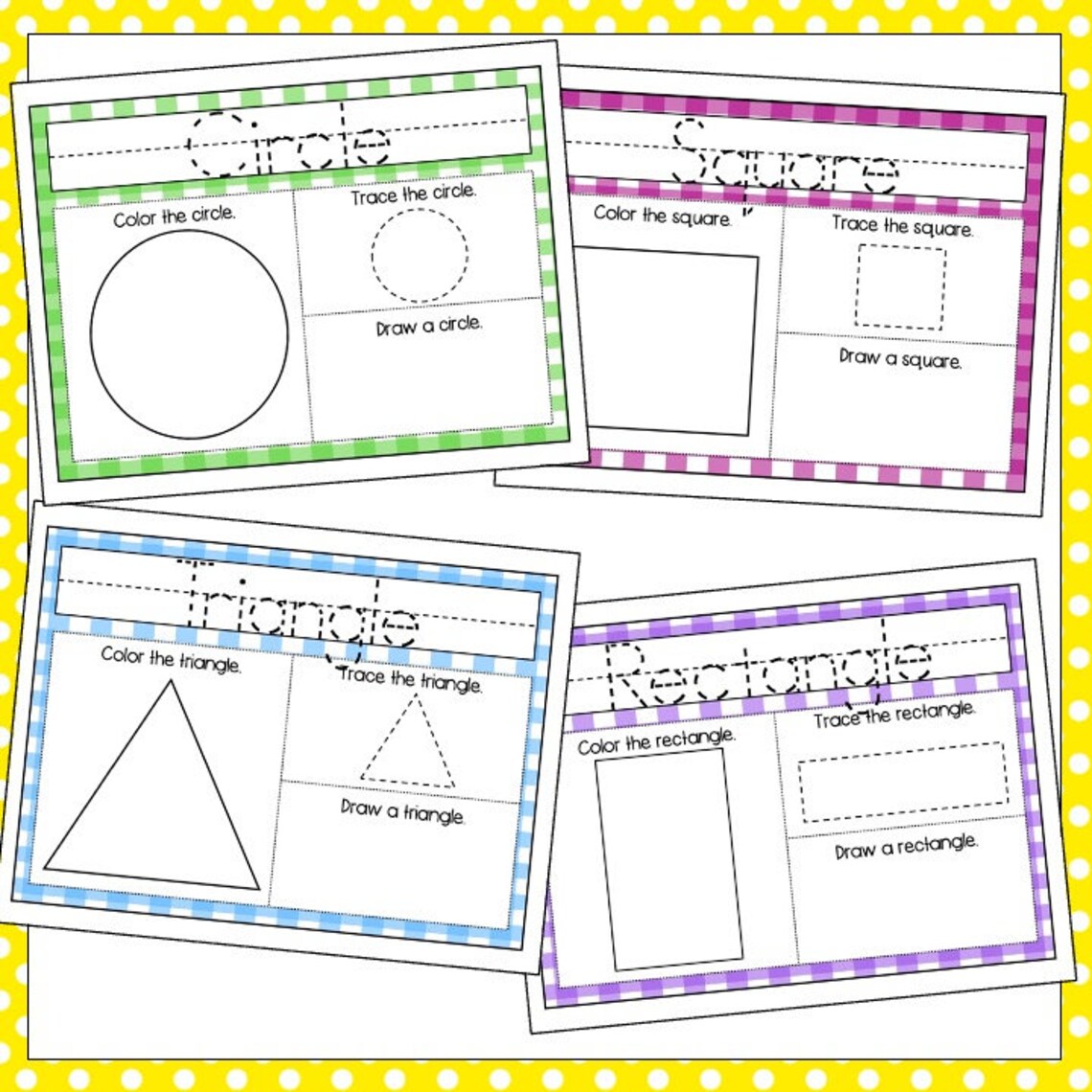 Shapes Preschool Theme - Etsy