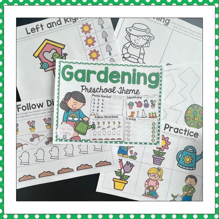 Gardening Preschool Theme - Etsy