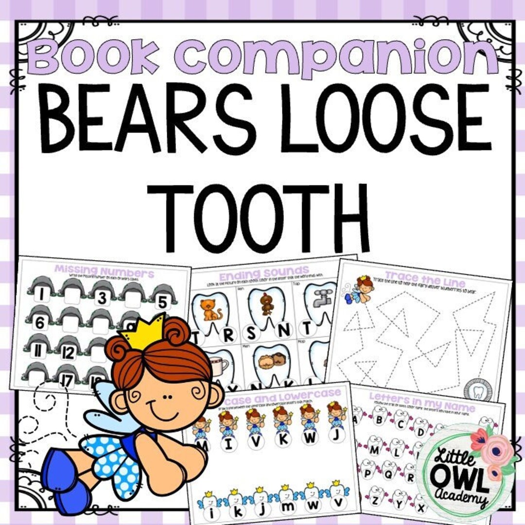 Bears Loose Tooth Book Companion - Etsy