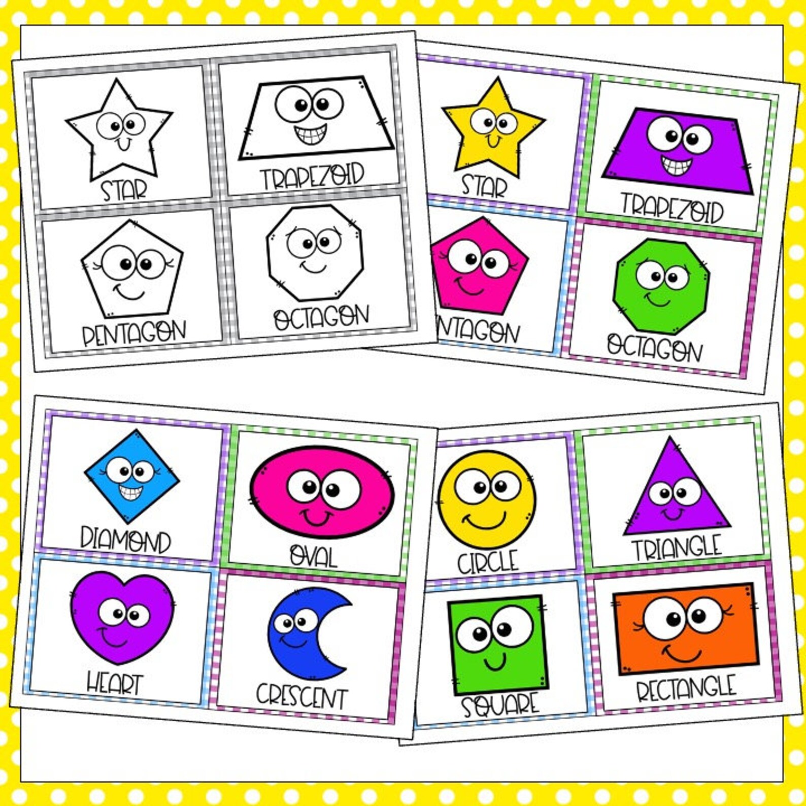 Shapes Preschool Theme - Etsy