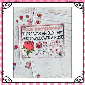There Was an Old Lady Who Swallowed a Rose Book Companion - Valentine's ...